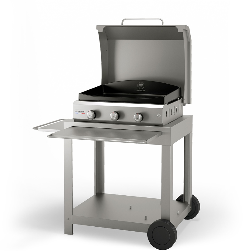 Plancha gaz Silver Edition 360 inox + ch. + couvercle - PCEI360IC ...